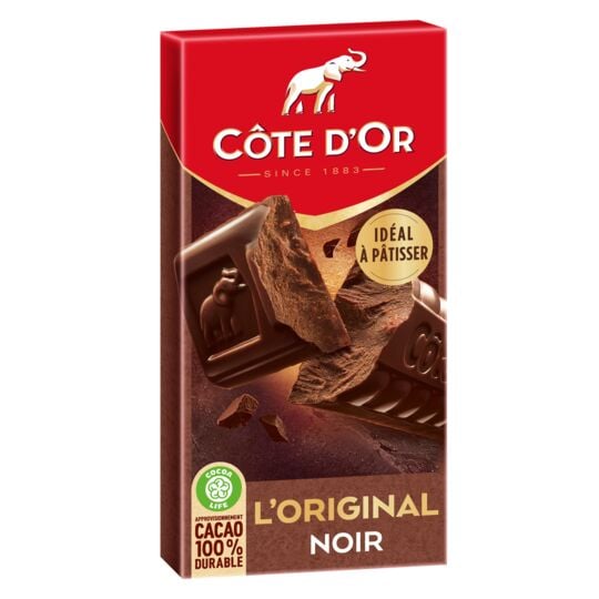 COTE D'OR Chocolat noir L'Original 200G – épicerie les 3 gourmets