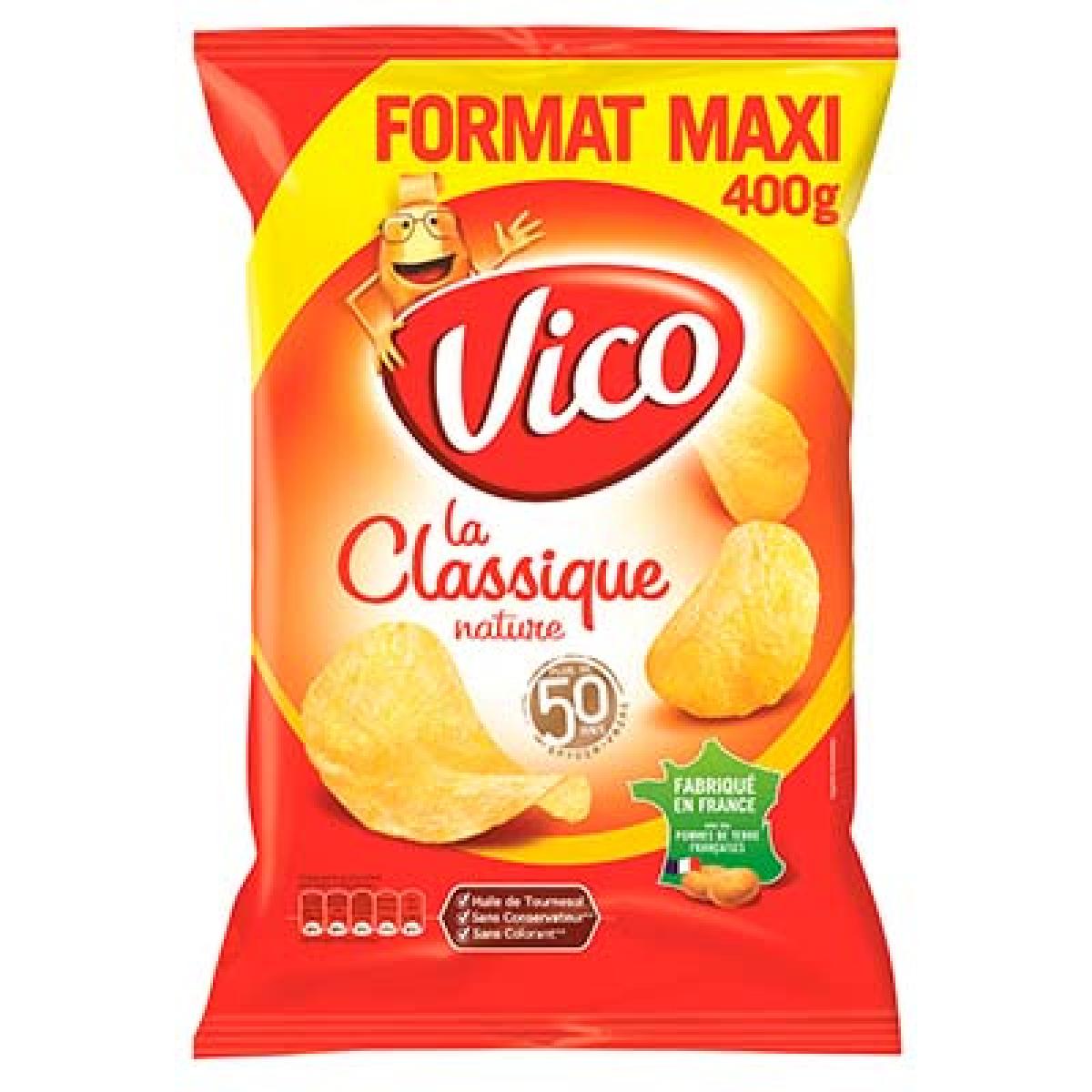 VICO Chips la Classique nature maxi format 400g – épicerie les 3 gourmets
