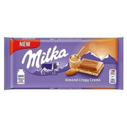 Milka Creamy & Crunchy Almond 90g – épicerie les 3 gourmets