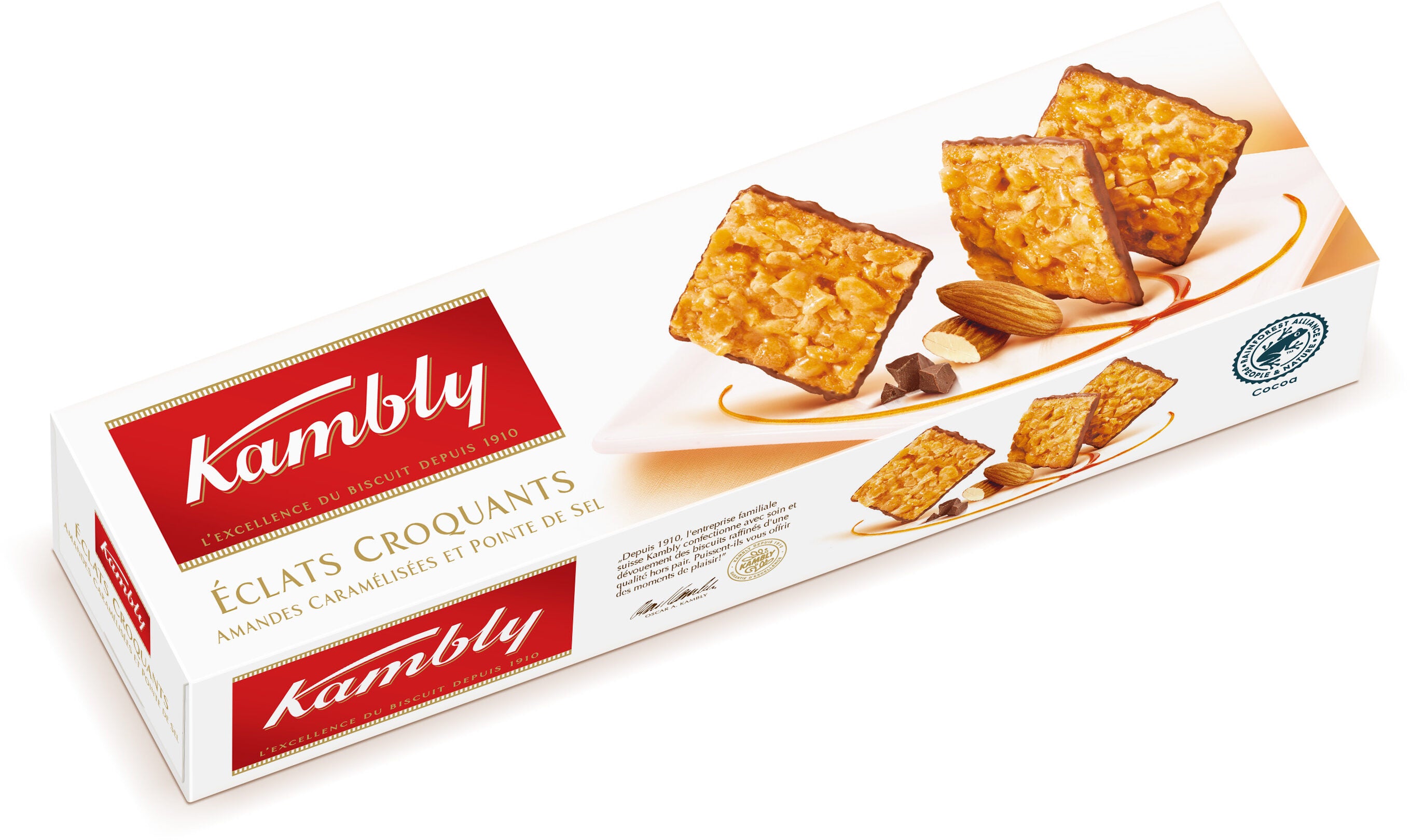 KAMBLY ECLAT CROQUANT AMANDE 90 G – épicerie les 3 gourmets