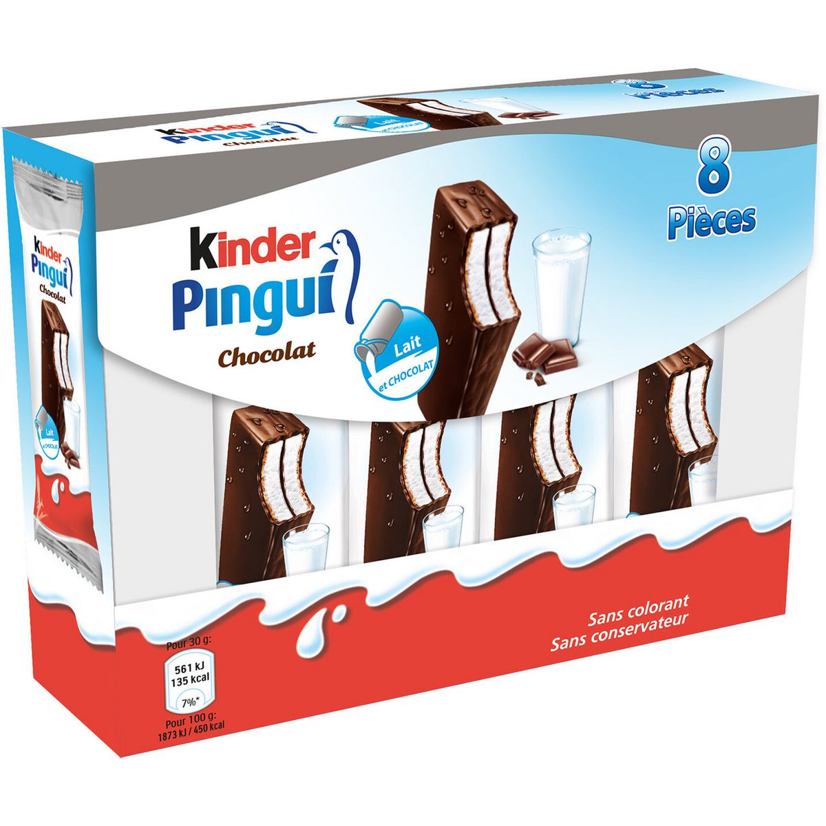 Kinder Pingui 8 Pièces – épicerie les 3 gourmets