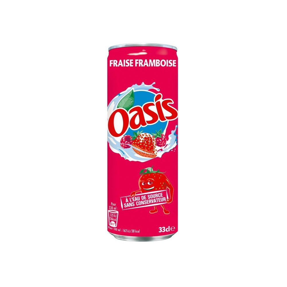 oasis fraise framboise 33cl – épicerie les 3 gourmets