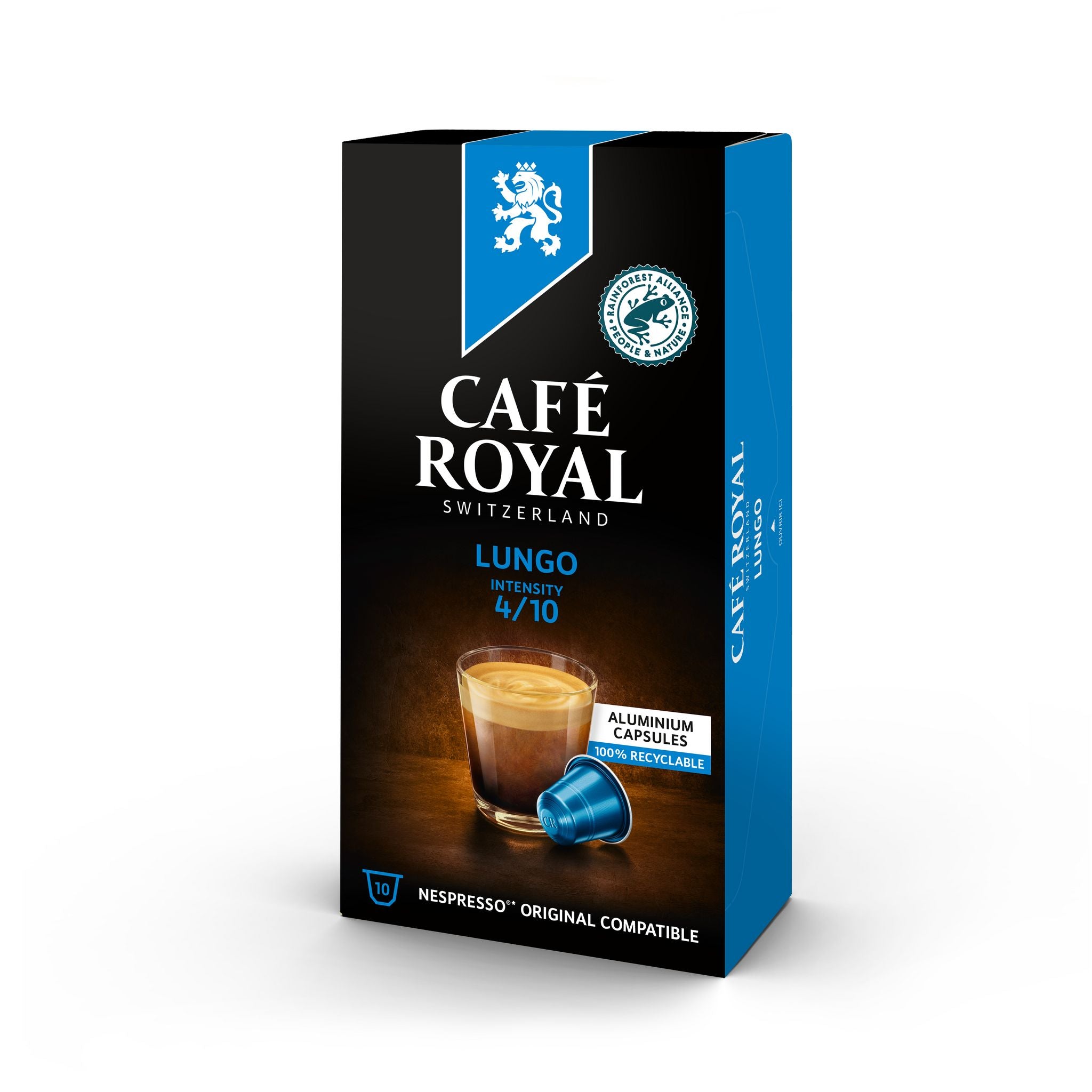 CAFE ROYAL Capsules de café lungo 10 CAPSULE 52g – épicerie les 3 gourmets