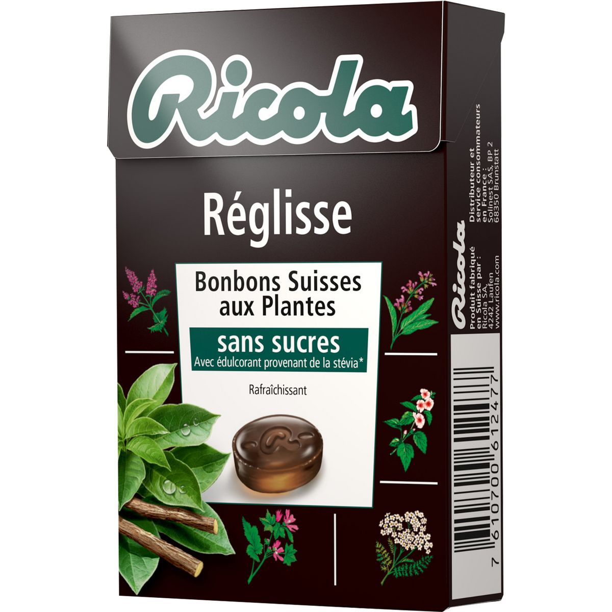 RICOLA REGLISSE 50G – épicerie les 3 gourmets